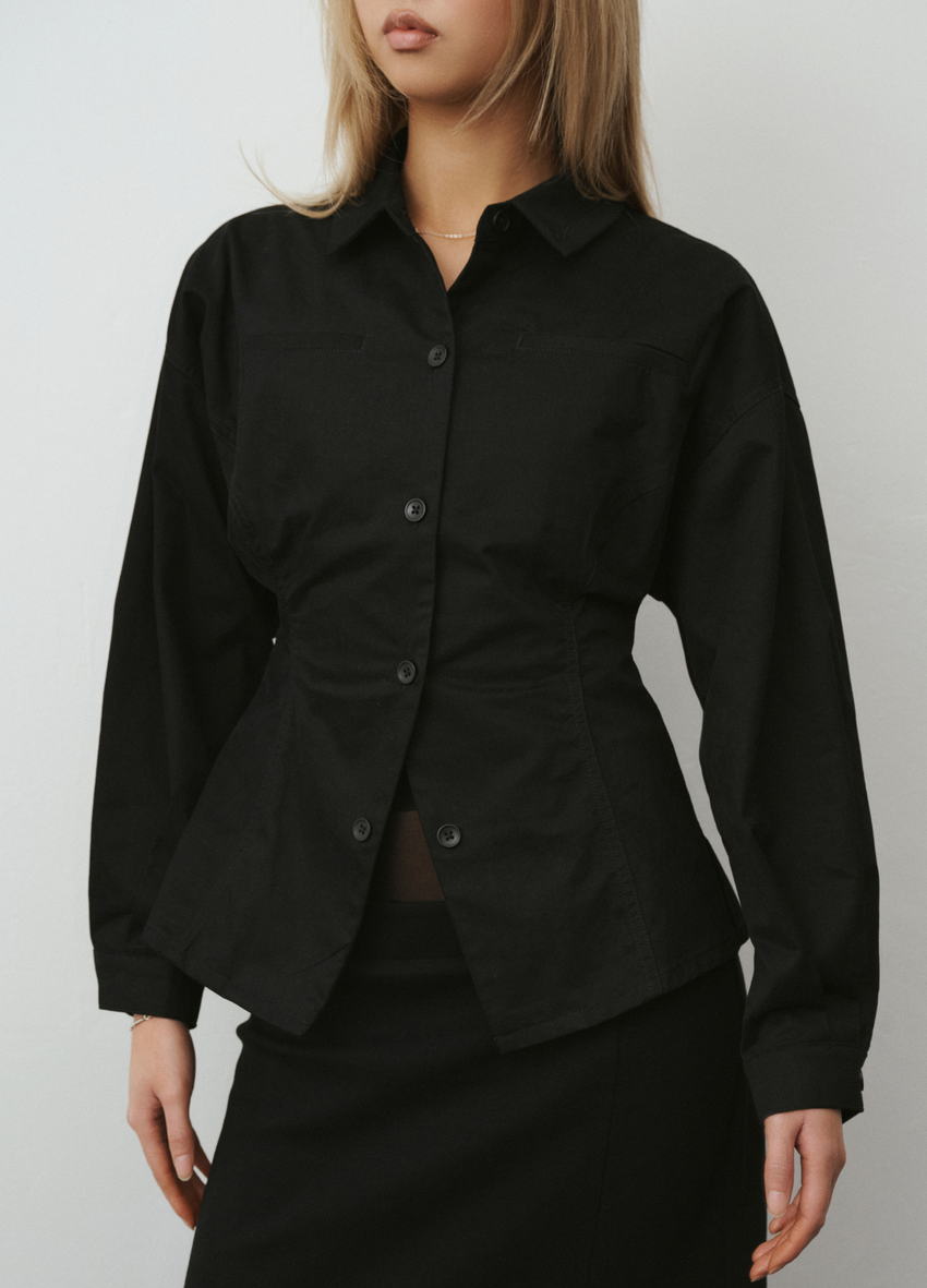 Ventura Shirt – 100% Cotton Tailored Cinched Waist for Elevated ...